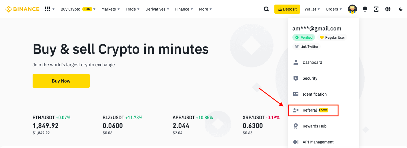 Binance Referral Code (2024): NQ2WIF73- Earn $100 Sign-Up Bonus